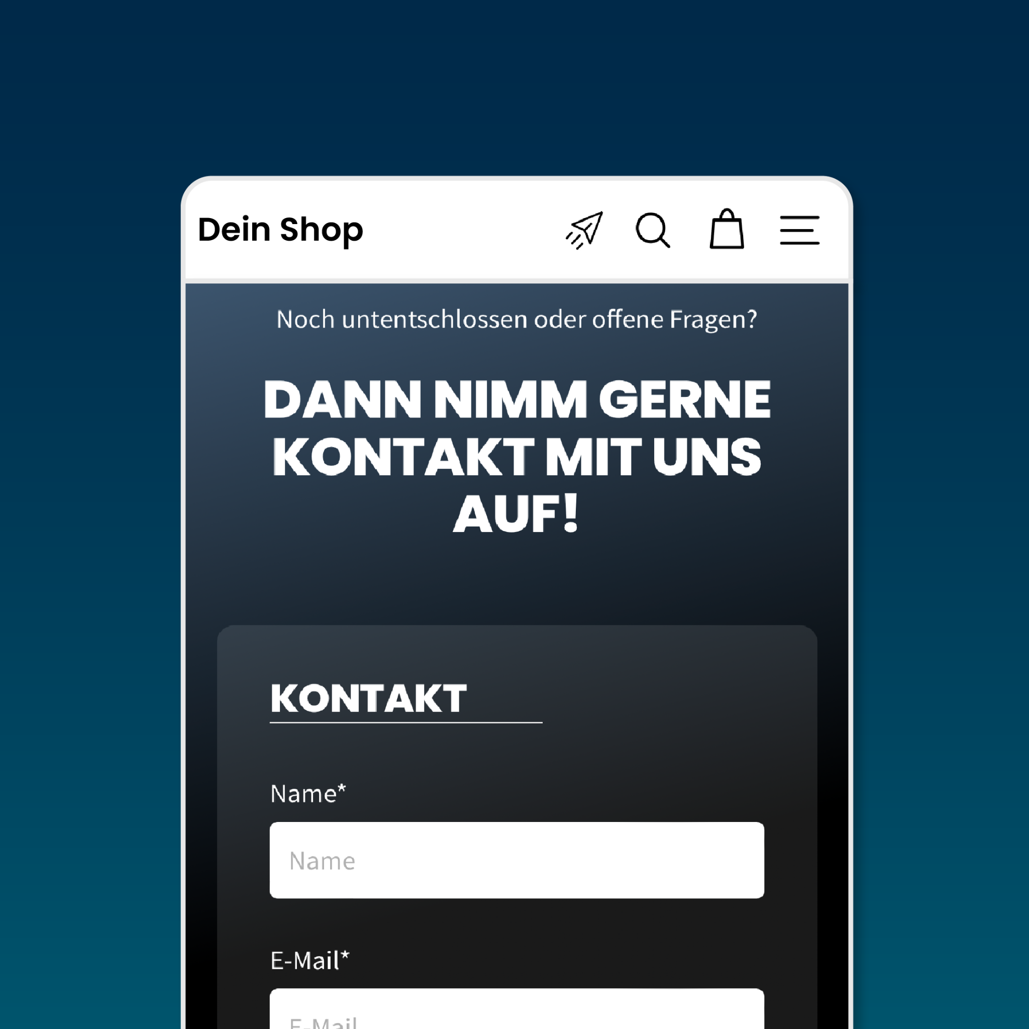 Customizable Contact Form Section for Shopify | Individual layout ...